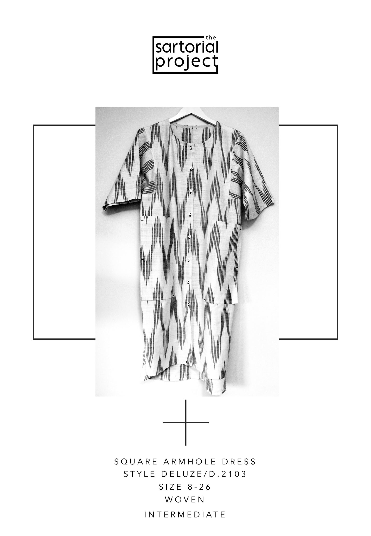 Deluze square armhole dress pdf sewing pattern – The Sartorial Project