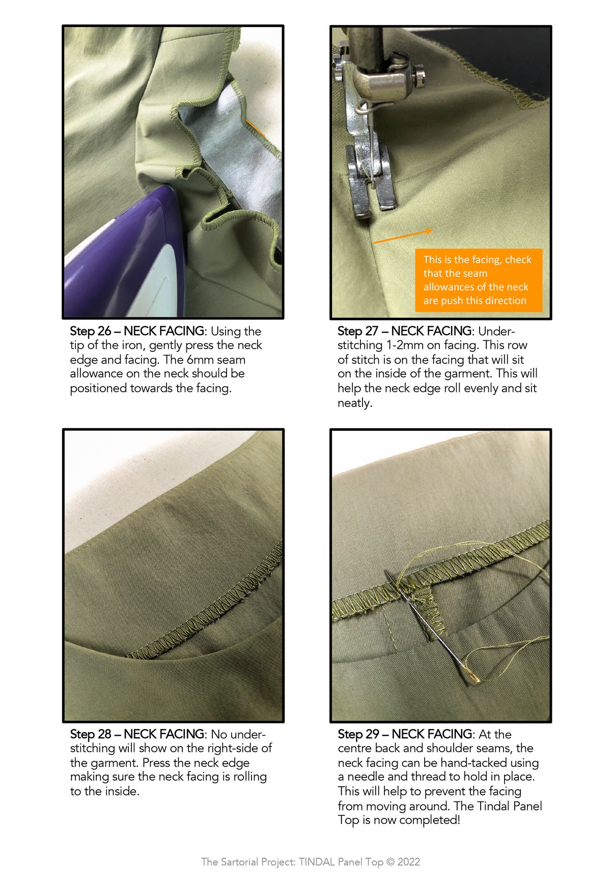 Tindal panel top pdf sewing pattern the sartorial project – The ...