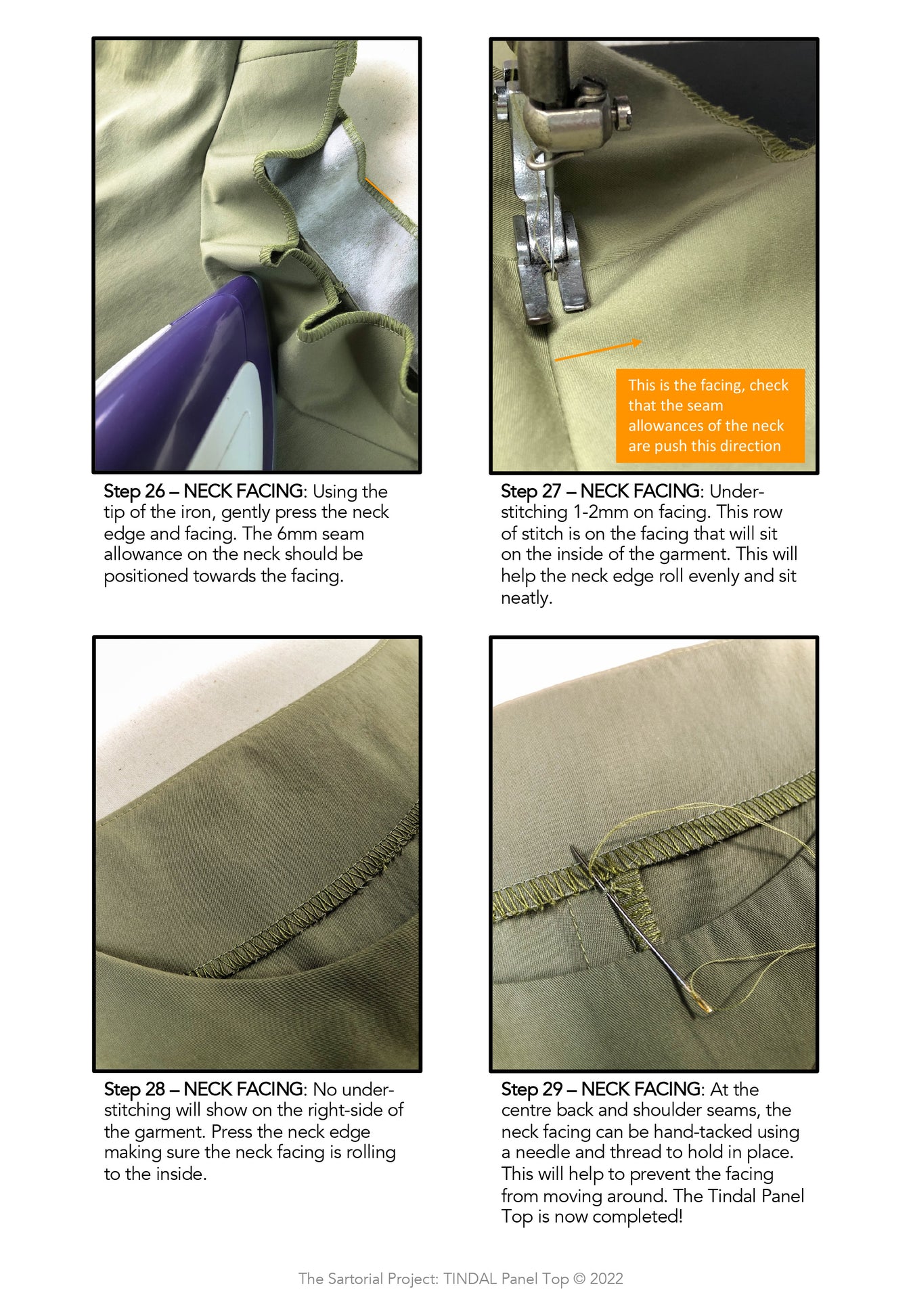 Tindal panel top pdf sewing pattern the sartorial project – The ...